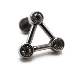 Labret Acier motif Triangle à Strass | Itc