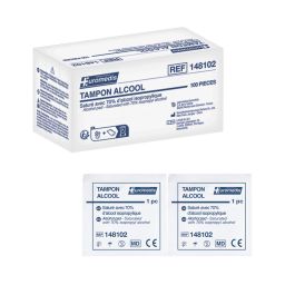 Tampons alcoolisés 70° | Euromedis