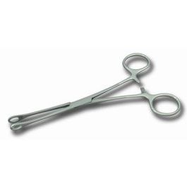 Pince clamp Inox petit rond 4.5 x 8mm long. 15.5 cm