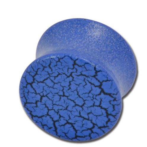 Plug Acrylique Épaulé motif Fissures Blanc | Itc